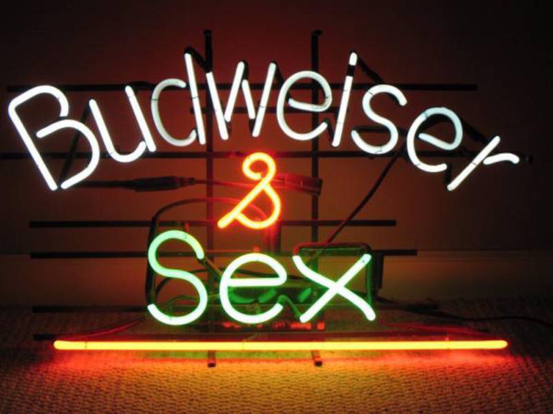 Custom Budweiser Sex Neon Sign Real Neon Light Cute Neon Signs Online