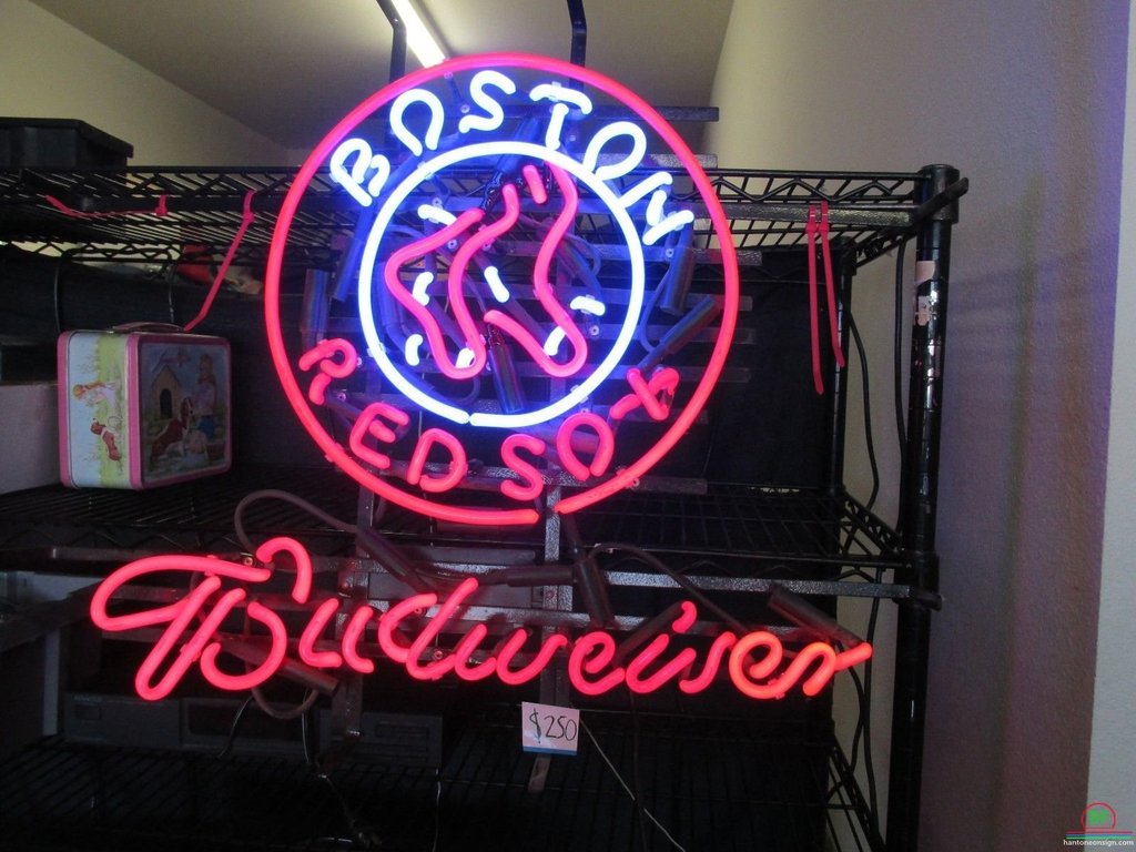 Custom Budweiser Boston Red Sox Neon Sign Mlb Teams Neon Light Cute